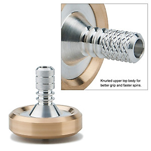 DjuiinoStar High Performance Spinning Top, Spins Forever (10 Minutes is Just A Piece of Cake for Skilled Adults), High End EDC Desktop Toy DST-808