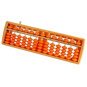 Larcele Bead Arithmetic Counting Abacus with Reset Button School Supplies for Children,13 Column SP-02 (Yellow 2)