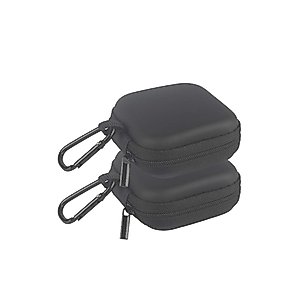 HOTNOW Portable Square Earphone Carrying Case Mini Pouch Storage for Smartphone Earphone Bluetooth Headset Small Storage Bags, 2-Pack