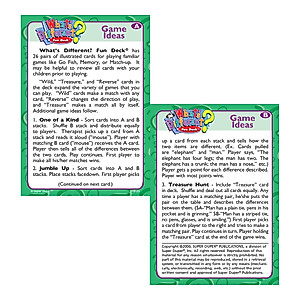 Super Duper Publications | What's Different? Fun Deck Flash Cards | Educational Learning Resource for Children