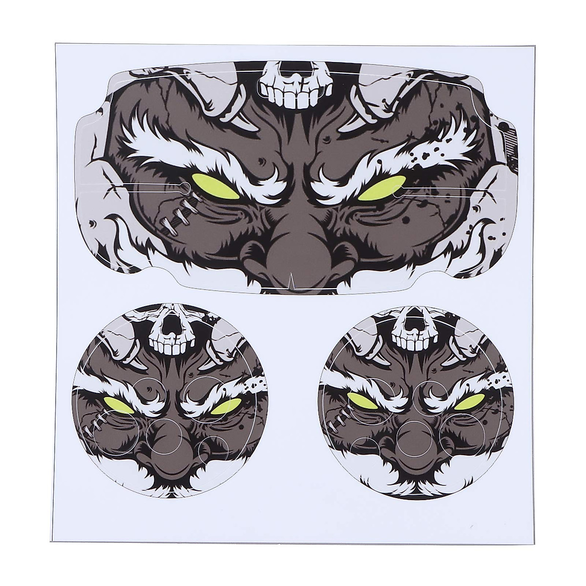 Eboxer VR Glasses Skin Sticker for Oculus Quest 2, VR Headsets and Controller Sticker for Oculus Quest 2 Protective Decal, Virtual Reality Protective Accessories (Dark Lord)