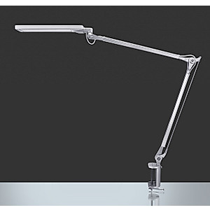 PHIVE LK-2 Architect Desk Lamp with Metal Swing Arm, Dimmable Workbench Lamp (4 Lighting Modes, 6 Brightness Levels), Eye-Caring Architect Task Table Light, Clamp on Desk Light for Office, Drawing
