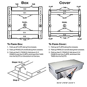 Lineco, Under Bed Storage Bins, Large Capacity Box with Lid, Archival Storage Containers for organizing Wedding Dress, Quilts, Gowns, Family Heirlooms, forever Keepsake Garment Box, 40x18x6 Inch
