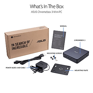 ASUS Chromebox 3 Mini PC with Intel Core i7-8550U Processor, 4K UHD Graphics and Power Over Type C