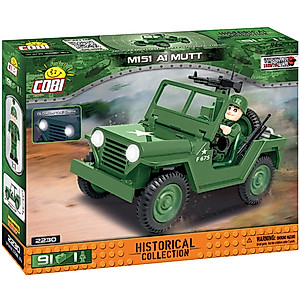 COBI Historical Collection M151 A1 Mutt Vehicle, Multicolor