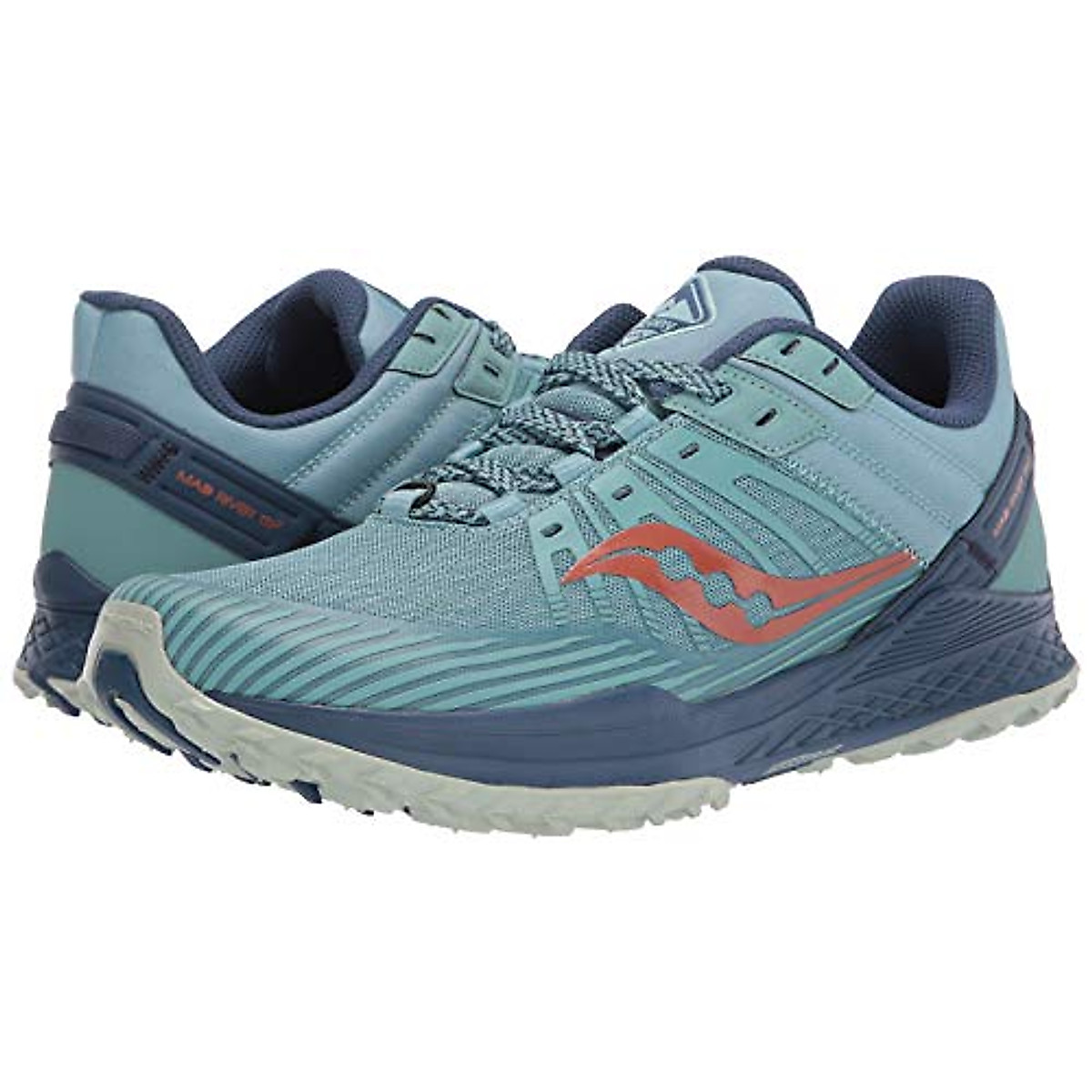 Saucony Women's Mad TR2 Trail Running Shoe, River/Copper, 10.5