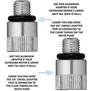 Lower Unit Gear Oil Pump and 18-2244 Drain Plug Screw & Gasket Kit Fits for Mercury/Mercruiser #1/MR/R/Alpha/Alpha I Gen II