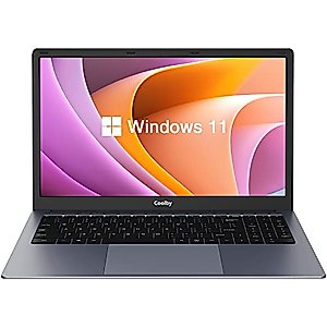 Coolby Windows 11 Laptop Computer, 15.6 inch (1920 x 1080) Notebook PC with Intel J4005 Processor, 6GB DDR4 RAM / 256GB SSD, FHD Display, WiFi, BT, Long -Lasting Battery for School, Business