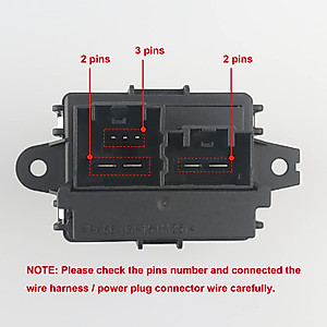 HVAC Blower Motor Resistor Control Module, Replace 15-81638, 15141283 Compatible with Buick Cadillac Chevy GMC - 2007-2013 Silverado Sierra Suburban 1500, 2007-2017 Equinox Tahoe Acadia Yukon, More