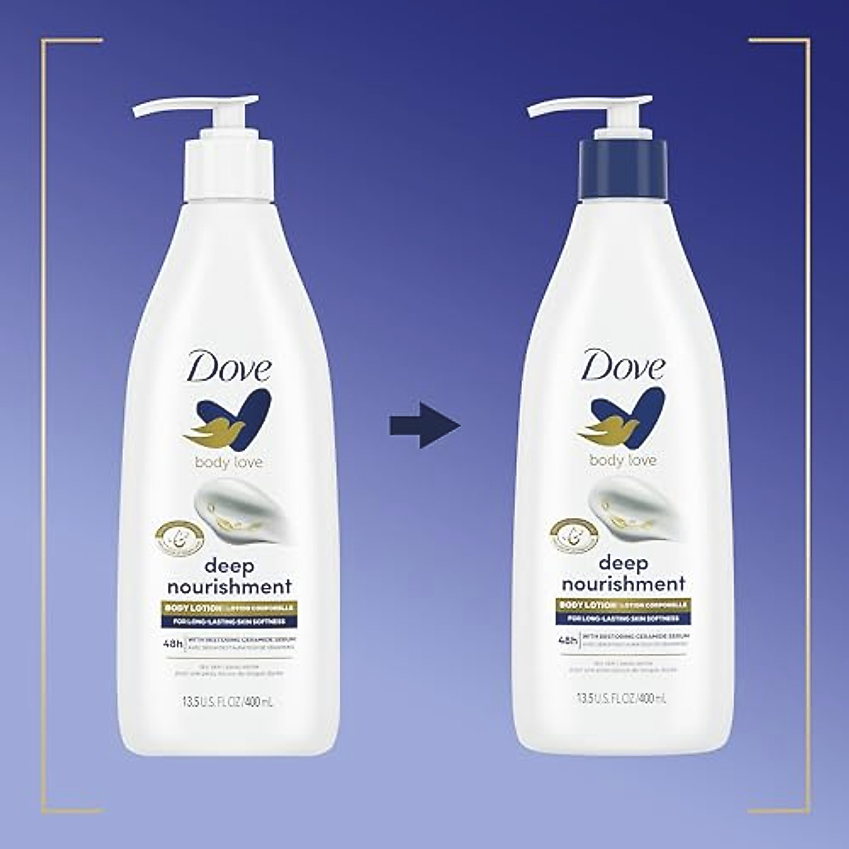 Dove Body Love Moisturizing Body Lotion Intense Care Pack of 3 for Rough or Dry Skin Softens and Smoothes 13.5oz