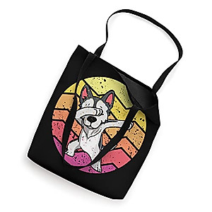 Dabbing Wolf For Women Boys Kids Girls, Wolf And Moon Tote Bag