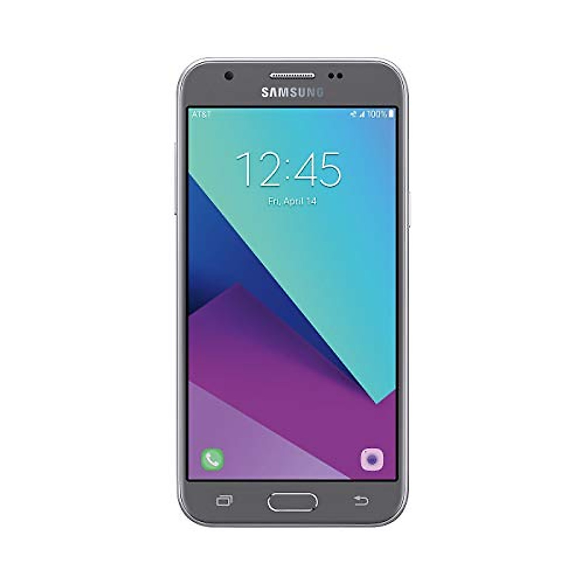 Samsung Galaxy J3 Prime J327A | (16GB, 1.5 RAM) | 5" Full HD Display | Dual Camera | 2,600 mAh Battery | Android 7.0 Nougat | 4G LTE | GSM Unlocked Smartphone - (Silver)