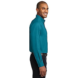 Port Authority Long Sleeve Easy Care Shirt L Teal Green