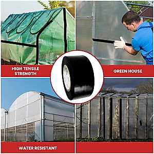 GGR Supplies T.R.U. LDPE Heavy-Duty Greenhouse Polyethylene Repair Weatherseal Film Tape. Long Term UV Exposure Ideal for Sealing and Seaming. (Clear, 2" X 36 Yards)