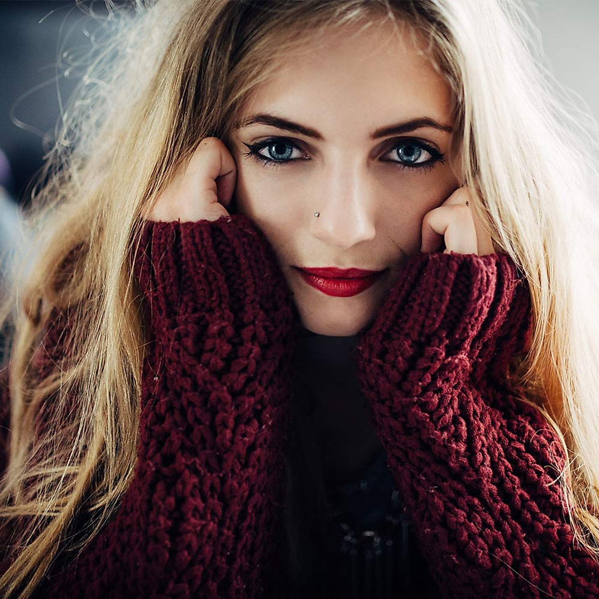 ZS 9-12PCS 20g Surgical Stainless Steel Nose Stud Ring Piercing Nose Bone/L Shaped/Nose Screws Rings Set (12pcs nose screws style)