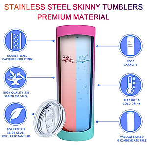 Sister Birthday Gifts Best Sister Ever Gifts From Sister Brother 20oz Skinny Tumbler Gift For Sister In Law Step Sister Bday Christmas Presents For Soul Sister Unbiological Sister Cup With Straw