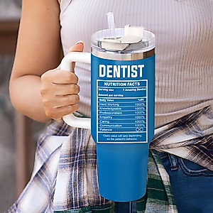 Hyturtle Personalized Dentist Tumbler - Dentist Gifts For Women Men - Dental Assistant Gift - Dental Hygienist Gifts - Dentist Appreciation Gifts - Custom Name Tumbler 40oz Stainless Steel Coffee Cup