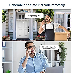 Philips Keyless Entry Door Lock with Keypad - Smart Deadbolt Lock for Front Door, Auto Lock, One-time PIN Code, Fingerprint Door Lock - Matte Black