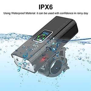 2500Lumen T6 Bicycle Light Front Lanterna Bicicleta MTB Headlight Bicycle Lamp Powerful Light for Bicycle Flashlight Lighting (Color : Bike Headlight)