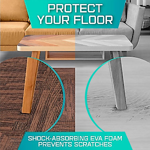 Yes4All 7/16" Thick Eva Wood Grain Floor Mat For Home Gym Equipment, Interlocking Mat Foam Tiles with Border- Grey Oak Wood, 12 tiles 24"x 24"x 7/16" cover 48 Sqft