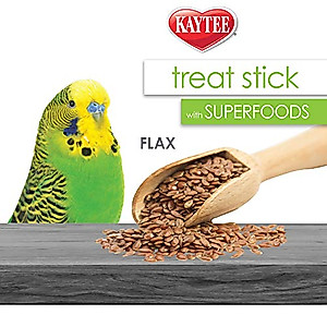 Kaytee Pet Bird Superfood Treat Stick, Flax, 5.5 oz
