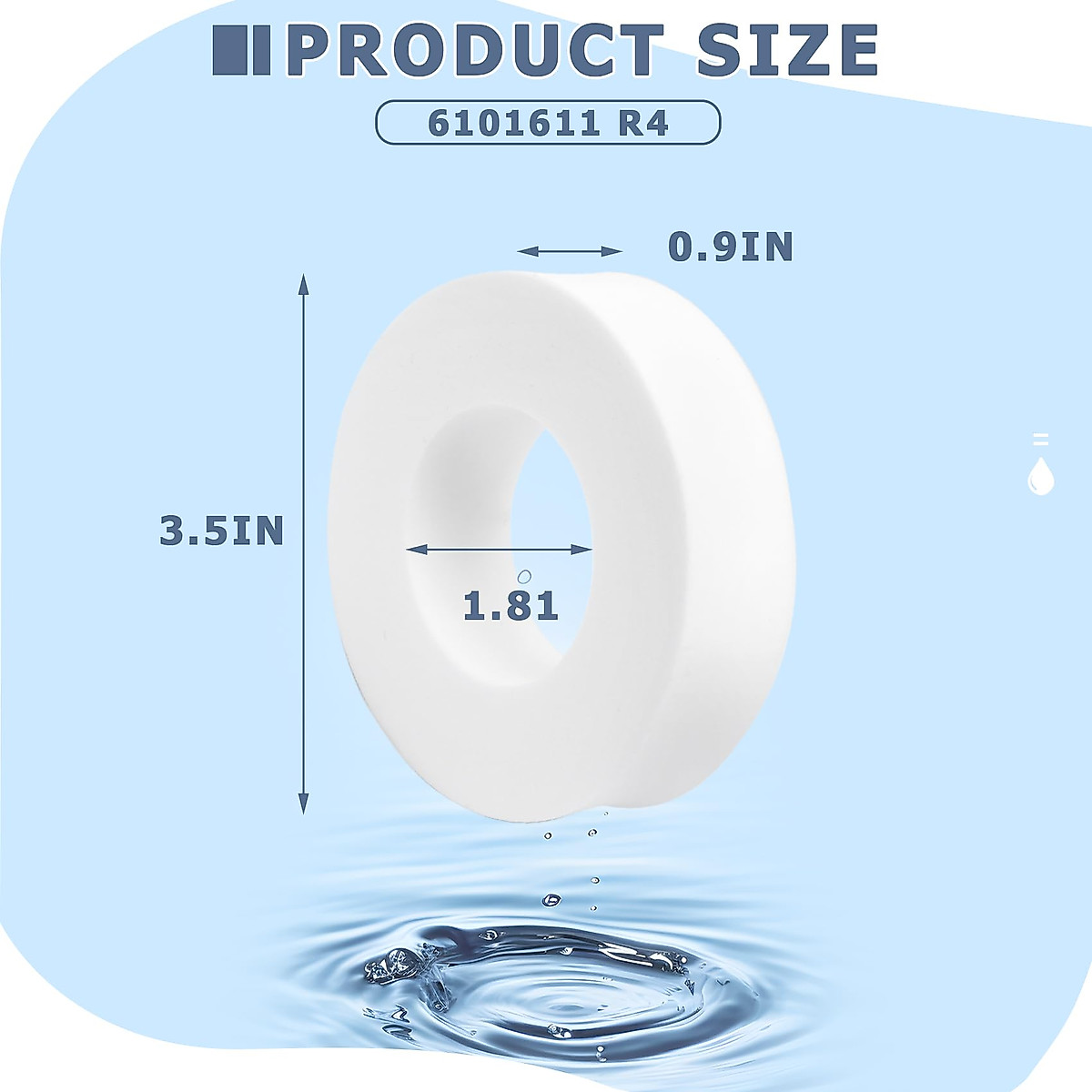 Honkador Climbing Rings for Dolphin Robotic Pool Cleaner Replacement 6101611-4R Dolphin Compatible M200, M400, M500, and DX3/DX4/DX6 and More 4 Pack