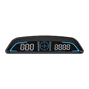 Qfansi Digital GPS Speedometer Universal Head Up Display for Car Large LCD Display HUD Gauge with MPH Speed Fatigued Driving Alert Overspeed Alarm Trip Meter for All Vehicle (G3)