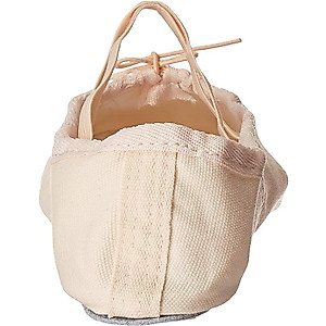 Danzcue Ballet Slipper Women's Canvas Split Sole Ballet Shoes, Ballet Pink, 9 M