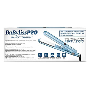 BabylissPRO Nano Titanium 1" Digital Straightener