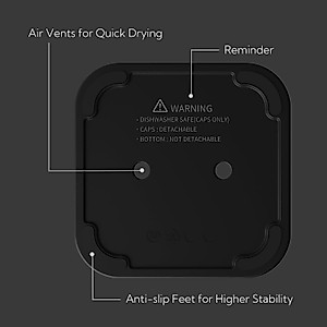 KITCHENDAO XL Stainless Steel Universal Knife Block Holder Without Knives, with Slots for Scissors and Sharpening Rod, Detachable for Easy Cleaning, Slotless Knife Holder Storage for Kitchen Counter
