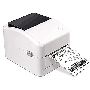 Thermal Barcode Shipping Label Printer Support Amazon Ebay PayPal Etsy Shopify Shipstation Stamps.com Ups USPS FedEx DHL Support Windows Mac, Roll & Fanfold Thermal Direct Label 4x6 inch Micmi