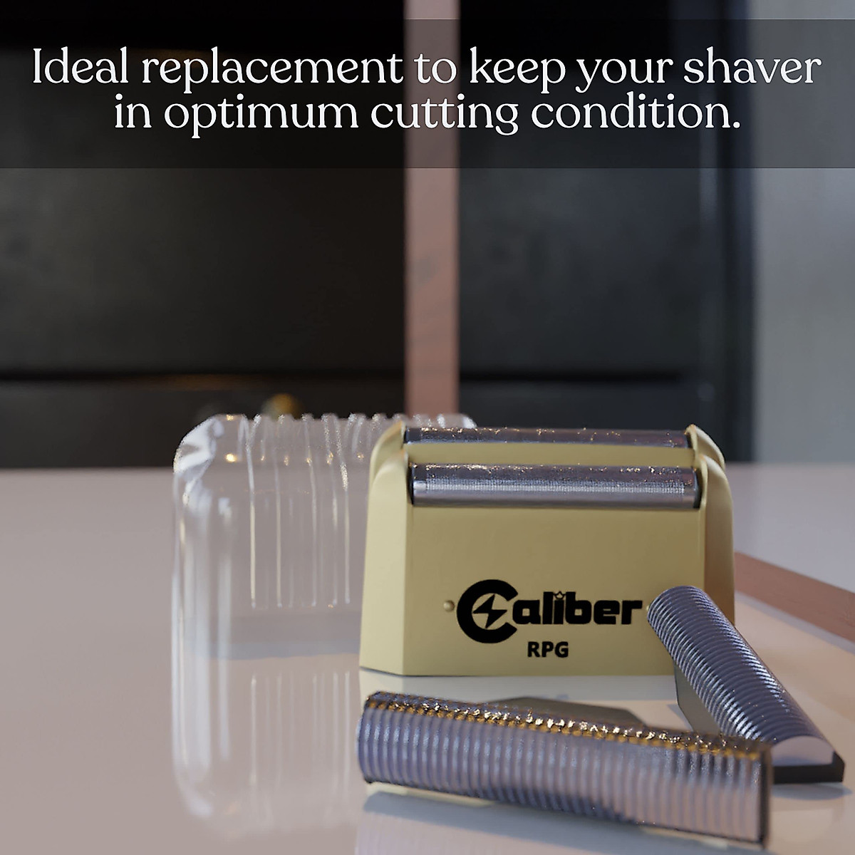 Caliber Pro RPG Shaver Replacement Foil and Cutter - Professional Titanium Foil and Blade for RPG Electric Shavers - Close Shaving Replacement Head for Barber or Personal Men's Hair Shaver