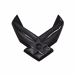 US Air Force USAF 3D Metal Badge Wings Emblem Car Stickers Decals Auto Symbol Bumper Stickers for Truck Motorcycle (Black)