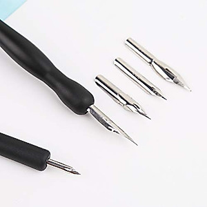 Two Comic Dip Fountain Pen Dip Pen Set Manga Dip Pen Holder Set Comic Drawing Painting Tools Kit Calligraphy + 5 Nibs