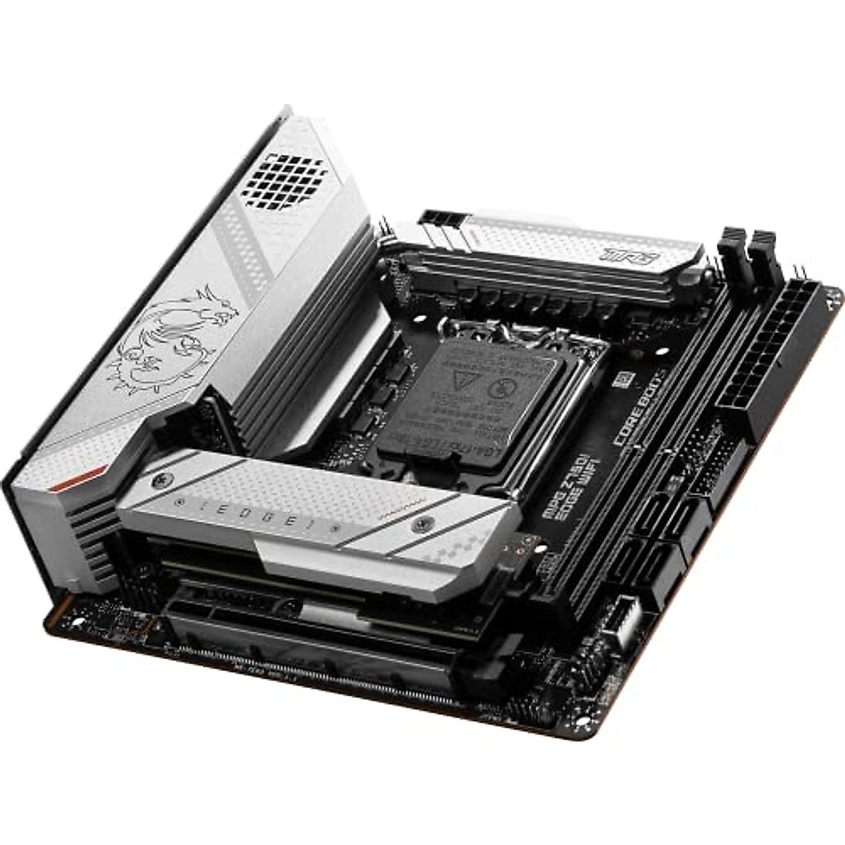 MSI MPG Z790I Edge WiFi Gaming Motherboard (Supports 12th/13th Gen Intel Processors, LGA 1700, DDR5, PCIe 5.0, M.2, 2.5Gbps LAN, USB 3.2 Gen2, Wi-Fi 6E, Mini-ITX)
