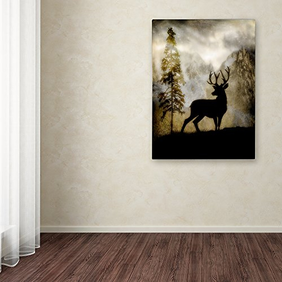 Mystic Deer by LightBoxJournal, 24x32-Inch Canvas Wall Art
