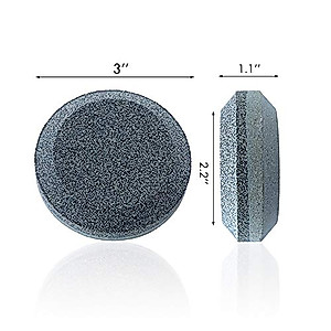 Annietfr Dual Grit Multi-Purpose Axe Sharpener& Hatchet Sharpening Stone Grinding Tool, Extra Coarse/Middle Fine - 120 Grits & 280 Grits on Each Side 1