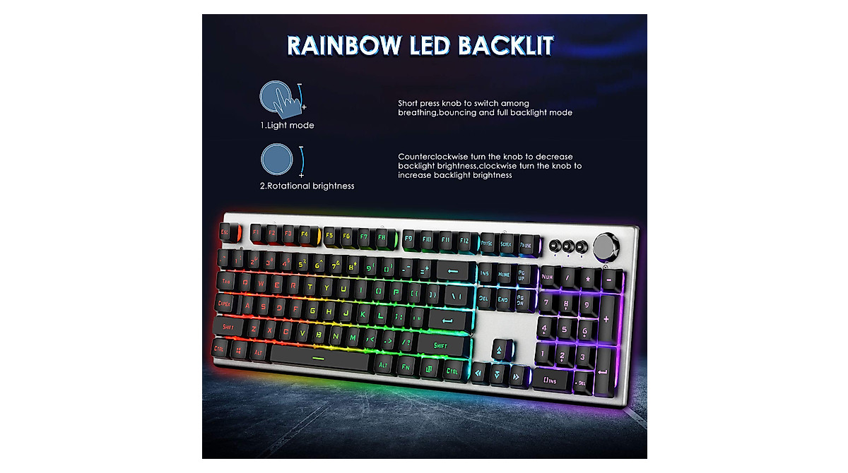 Beastron RGB Backlit Gaming Keyboard & Mouse Combo