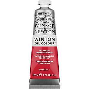 Winsor & Newton Winton Oil Color, 37ml (1.25-oz) Tube, Permanent Alizarin Crimson