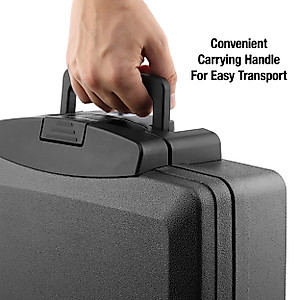 SentrySafe Fireproof and Waterproof Safe Box with Key Lock, Chest Safe for Home with Water-Resistant and Fire-Resistant Security, 0.17 Cubic Feet, 6.1 x 14.3 x 13 Inches, H0100