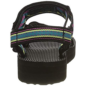 Teva Women's Ankle Strap Wedge Sandal, Bolt Retro, women 6