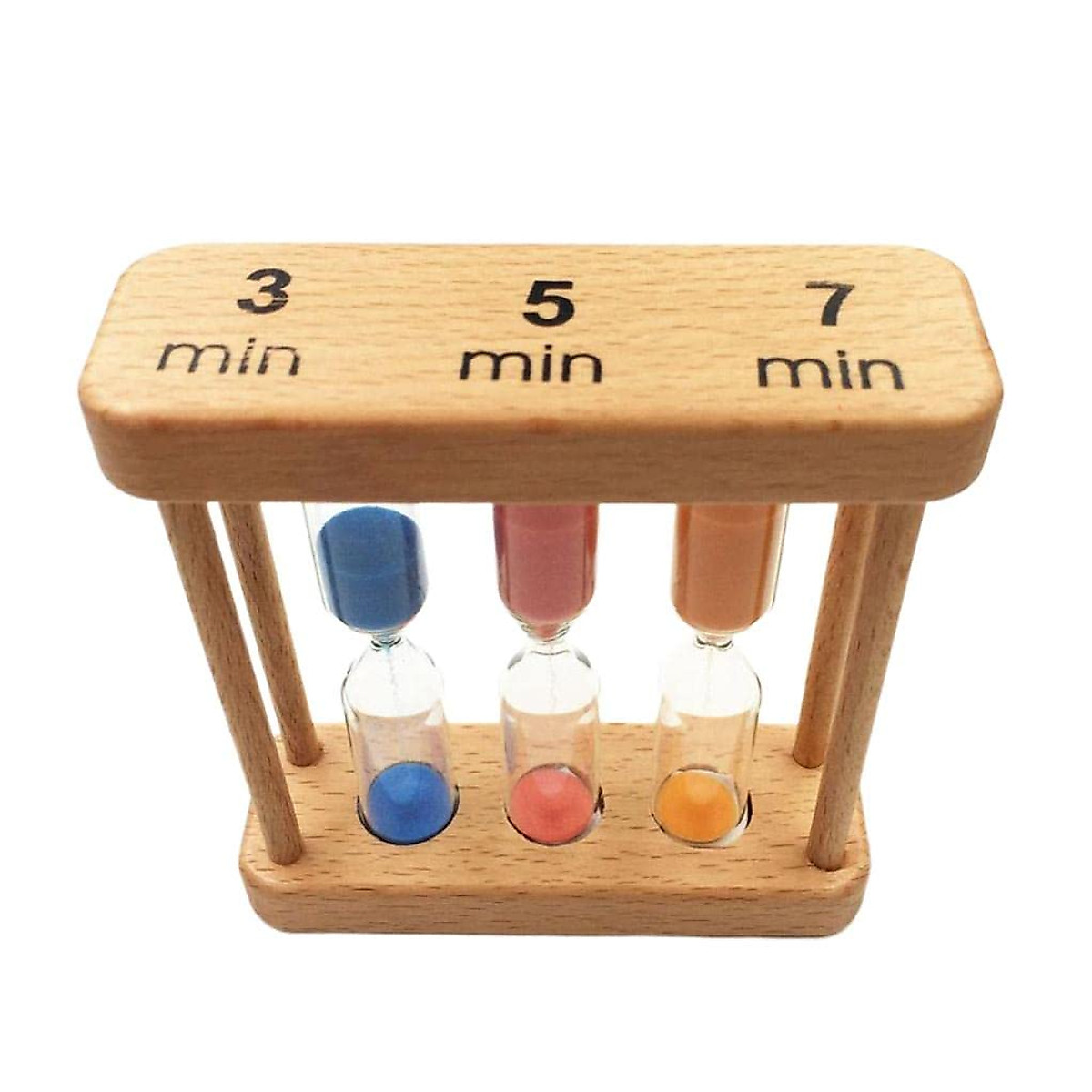 Glass Clock Tea 3 Minutes & & 7 Minutes - Round Hourglass glass Kitchen Cooking Yoga Sauna Decor