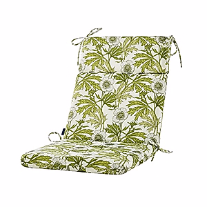 BLISSWALK Outdoor Chair Cushion Bottom and Back，one Piece high Back Adirondack Chair Cushion, Patio Cushions for Bifold Lawn Chair 45.5" x 21", 1 Count,Floral