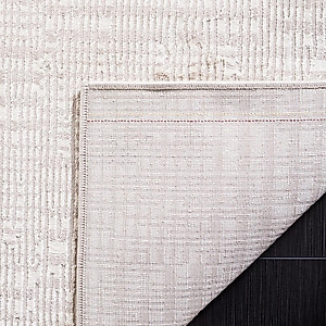 SAFAVIEH Continental Collection Runner Rug - 8' Runner, Ivory & Beige, Contemporary Design, Stain Resistant, Ideal for High Traffic Areas in Hallway, Bathroom & Kitchen (CON102A-28)