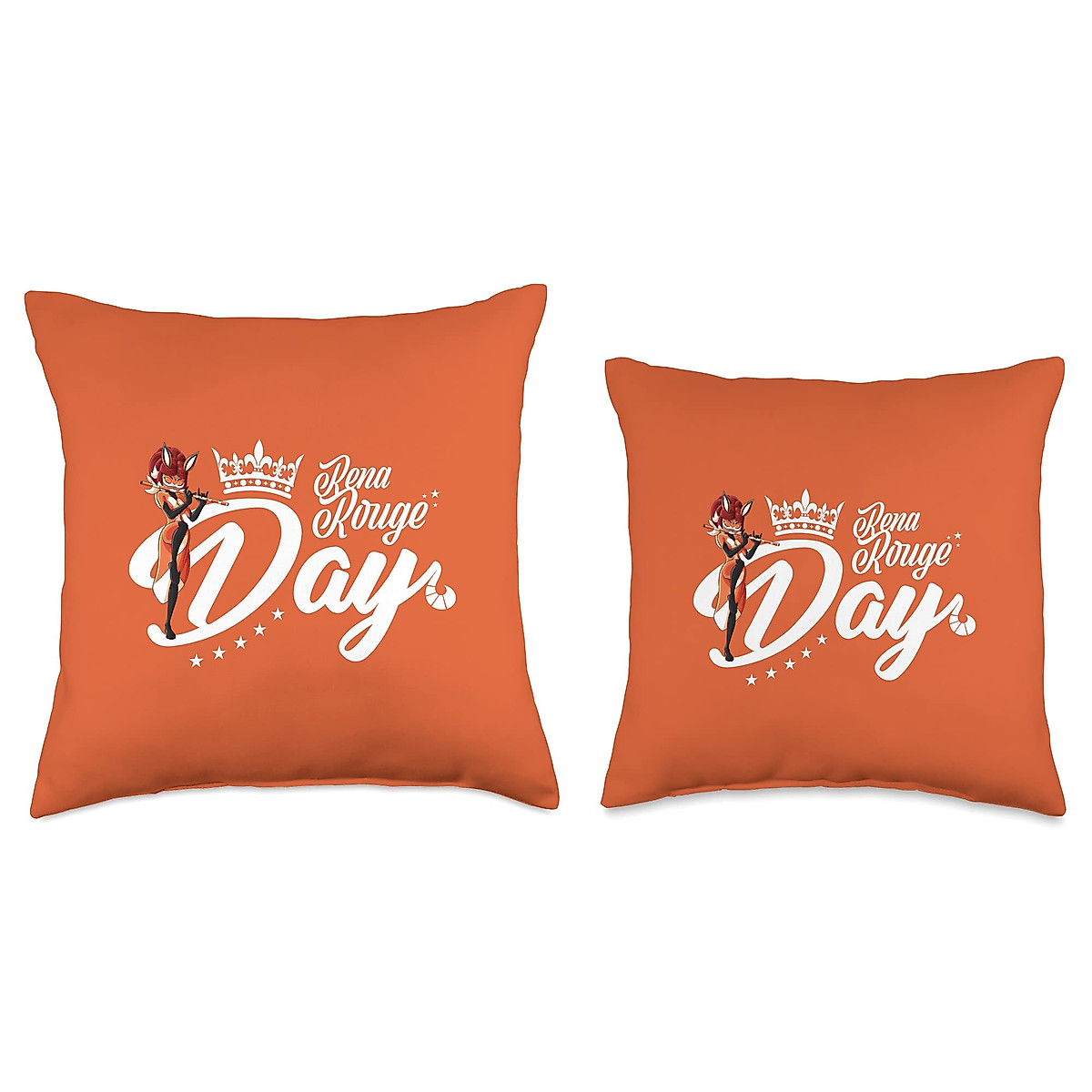 Miraculous Ladybug King's Day with Rena Rouge Throw Pillow, 16x16, Multicolor