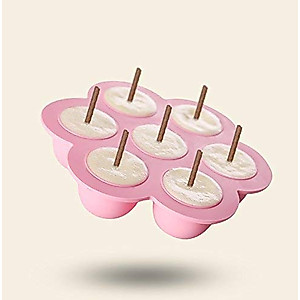 Jelacy 2 Pack Silicone Egg Bites Mold Accessories-Fits Instant Pot 5,6,8 qt Pressure Cooker Baby Food Freezer Tray with Lid, Pink/blue