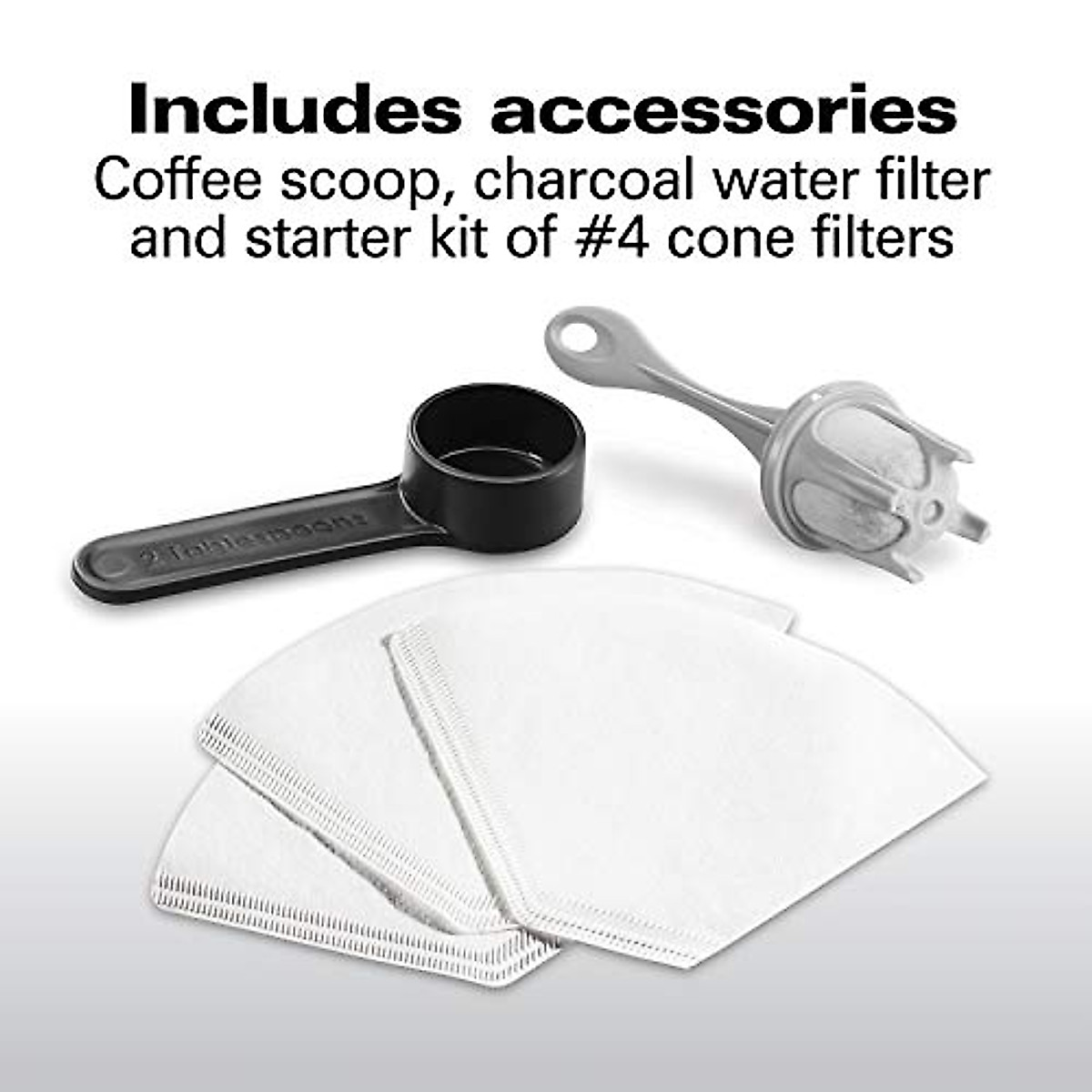 Hamilton Beach Professional Programmable Drip Coffee Maker, 12 Cup Capacity Ergonomic Carafe, 60oz Removable Reservoir, Brushed Metal (49500)