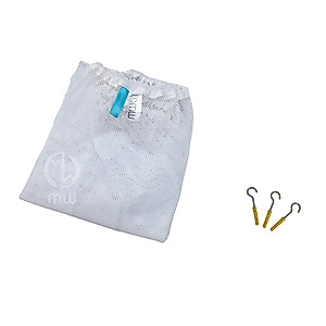 Mia Weaver Stuffed Animals Jumbo Toy Storage Hammock (Mesh 1 packs, White)