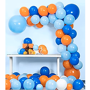 Ponamfo Orange Balloon Arch Kit - 120Pcs 18"+12"+10"+5" Yellow Mette Balloons Garland Kit Different Size as Birthday Party Balloons Gender Reveal Balloons Baby Shower Balloons Wedding Anniversary