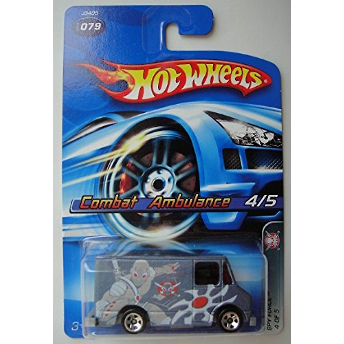 Hot Wheels SPY Force 4 of 5, Slate Combat Ambulance #79 5SP